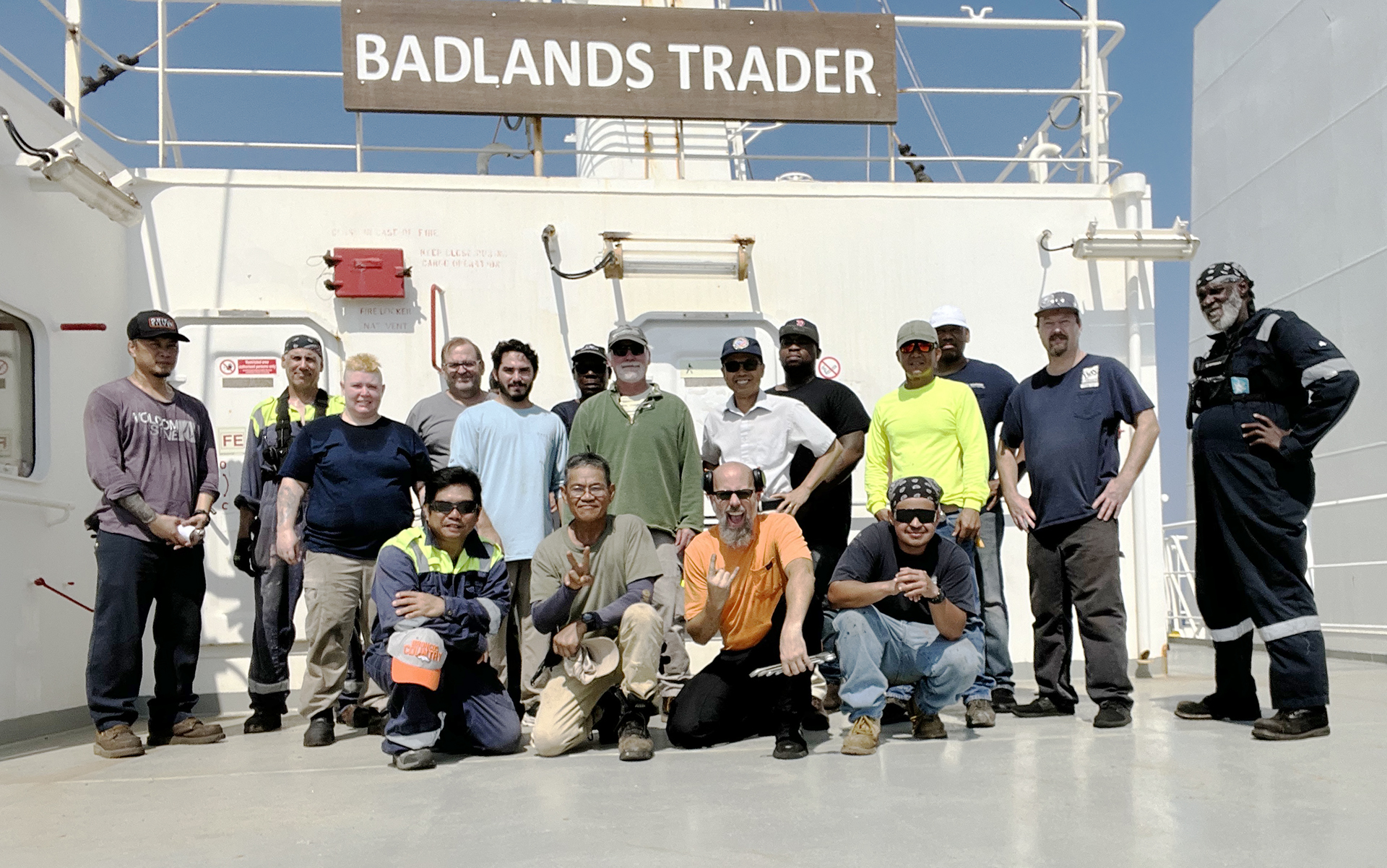 Photos: AMO aboard tanker Badlands Trader - American Maritime Officers