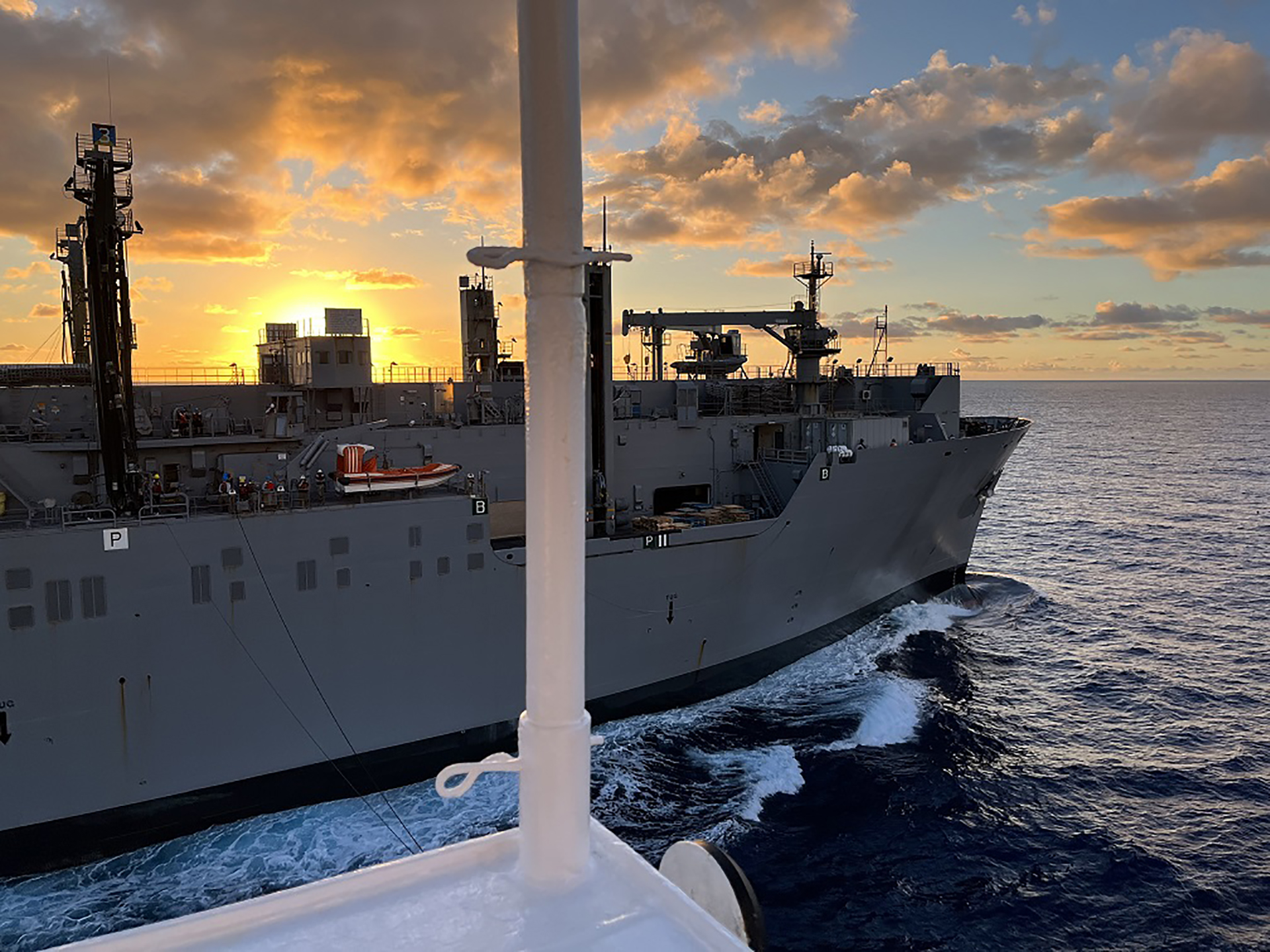 Photos: M/T Badlands Trader conducts successful refueling operation at ...