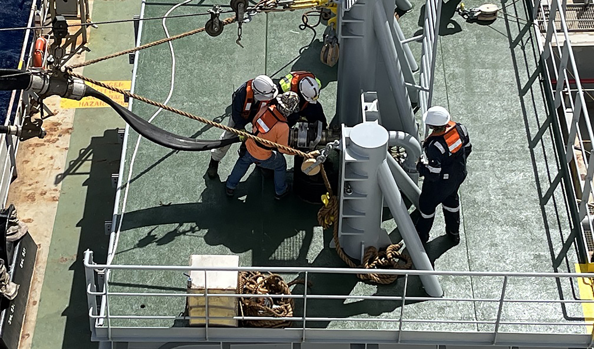 Photos: M/T Badlands Trader conducts successful refueling operation at ...