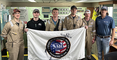 Photo: AMO aboard the Pelican State - American Maritime Officers