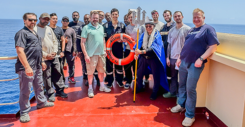 Photo: AMO aboard the Maersk Chicago - American Maritime Officers