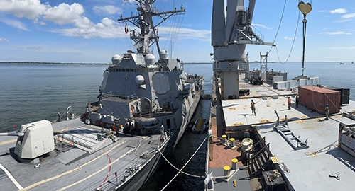 AMO Completes Historic First With Missile Reload at Sea - American ...