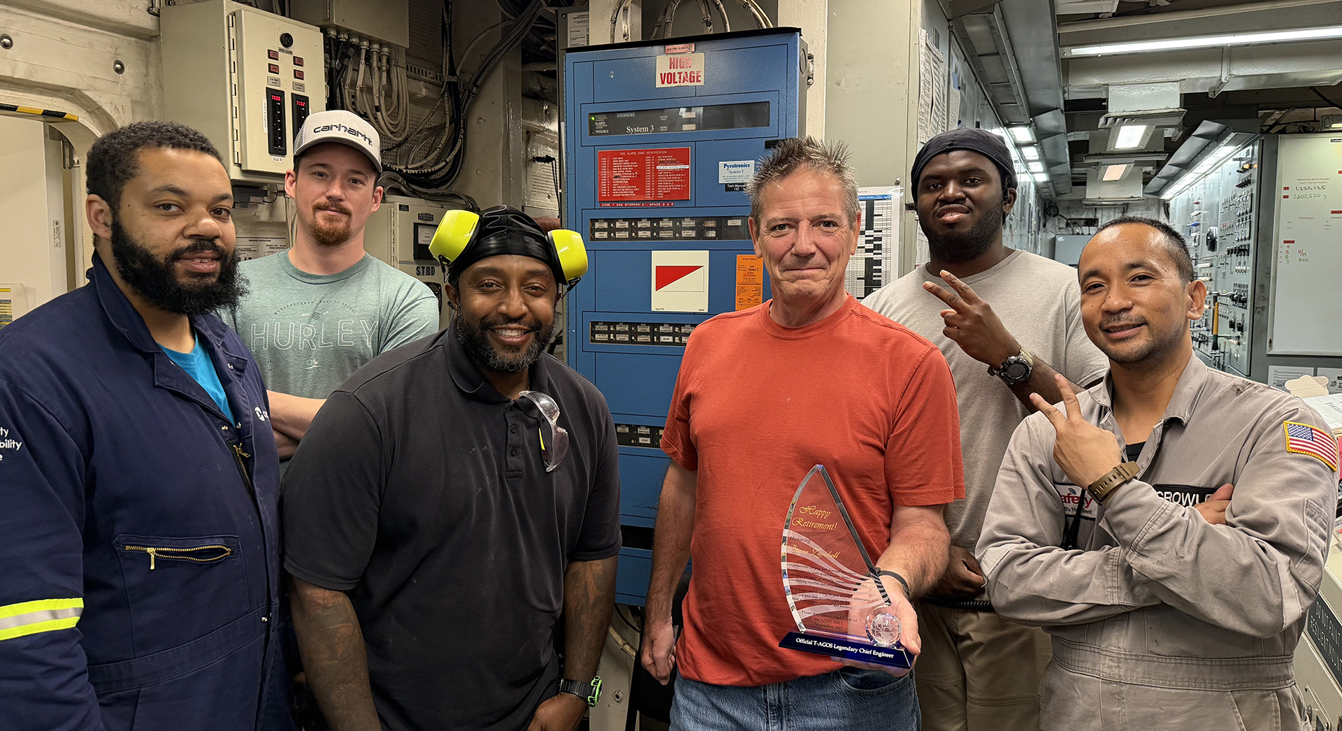 Chief Engineer Bruce Zarobell Completes Final Tour of Duty Aboard USNS ...